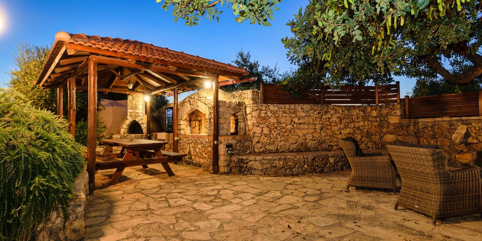 Wine Tasting & BBQ Area - Villa Kambia | Chania, Crete - Greece